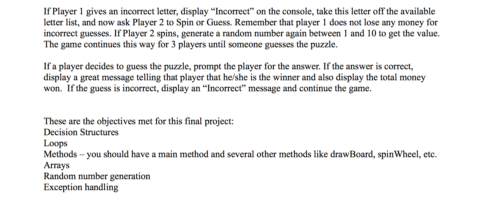 Solved This project should be done in JAVA. The puzzle | Chegg.com