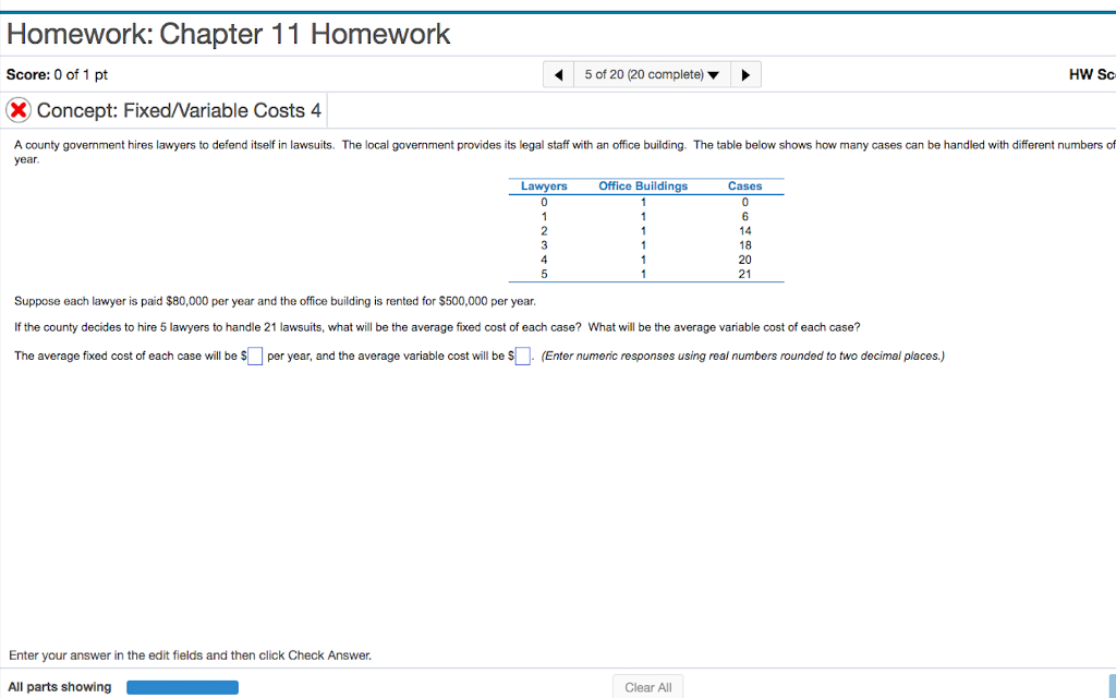 Solved Homework: Chapter 11 Homework 5 of 20 (20 complete)> | Chegg.com