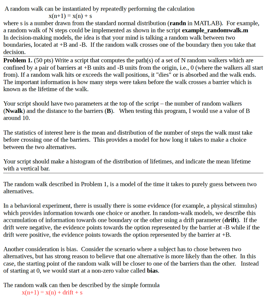 Solved Help with MatLab! (other programs such as Python, do | Chegg.com