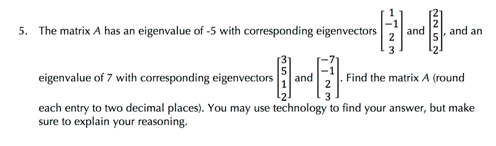 Solved a b Explain why the following is true: "If the rows | Chegg.com