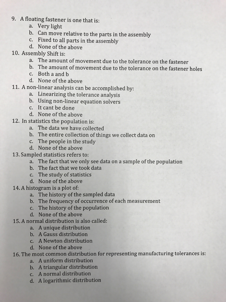 Solved 1. Worst case analysis assumes: a. All dimensions | Chegg.com