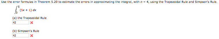 Solved Use The Error Formulas In Theorem 520 To Estimate 