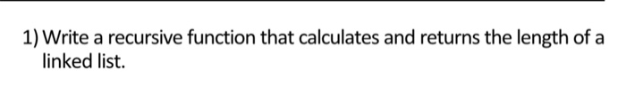 Solved Write a recursive function that calculates and | Chegg.com