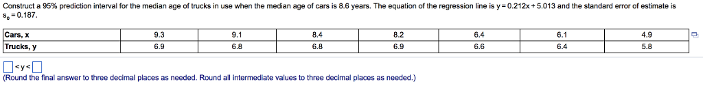 Solved Construct a 95% prediction interval for the median | Chegg.com