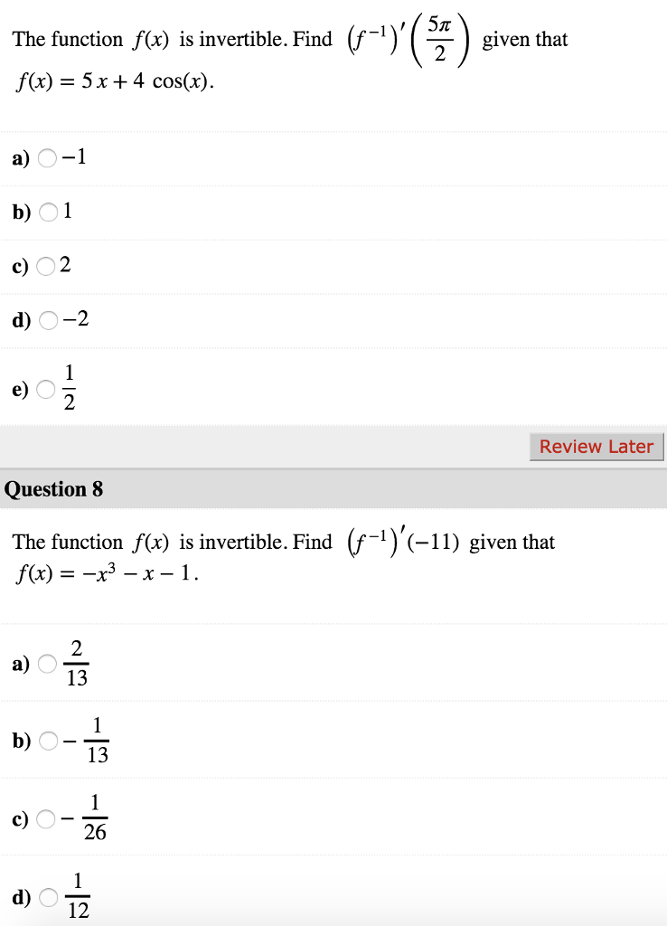Solved given that The function f(x) is invertible. Find f(x) | Chegg.com