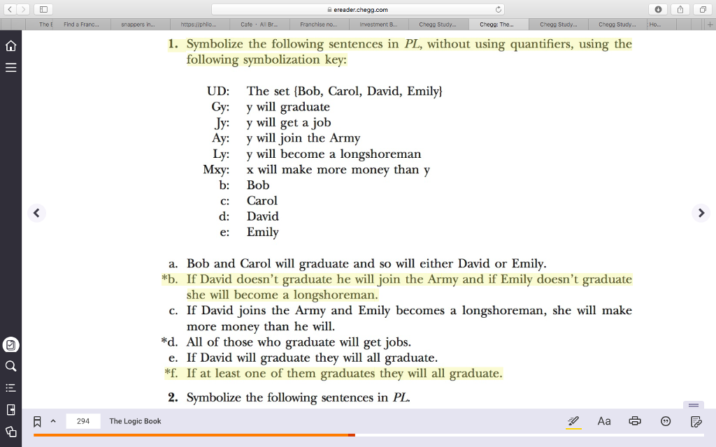 Solved ereader.chegg.com Find a Cafe A Br Chegg: The... 1. | Chegg.com