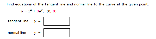Solved Find Equations Of The Tangent Line And Normal Line Chegg
