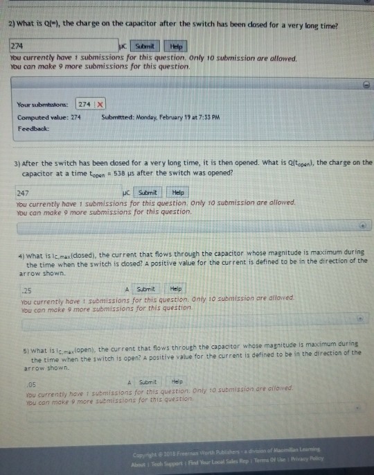 Solved Two Loop RC Circuit A circuit is constructed with | Chegg.com
