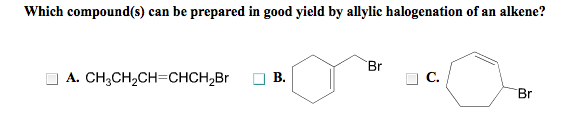 Solved which compound(s) can be prepared in good yied by | Chegg.com