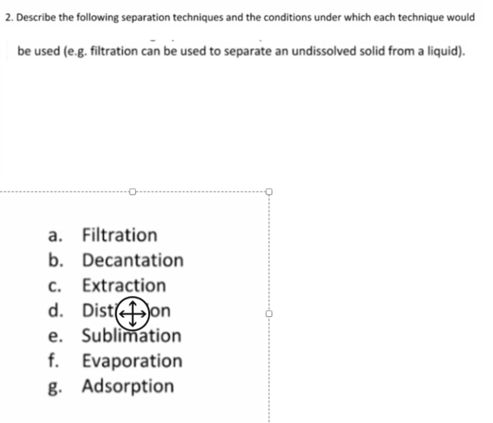 Sublimation Separation Technique