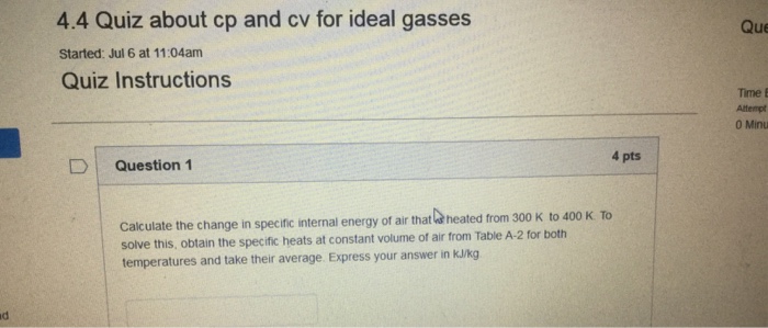 Solved Calculate the change in specific internal energy of | Chegg.com