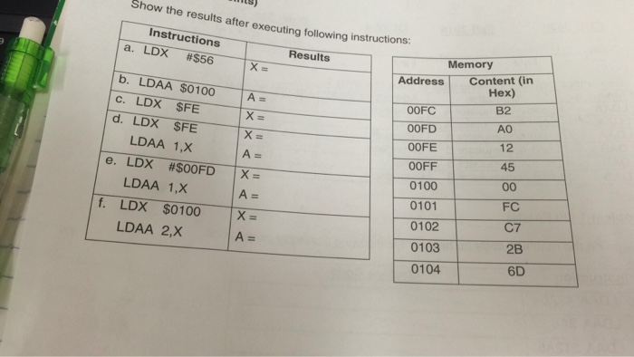 Solved Show the results after executing following | Chegg.com