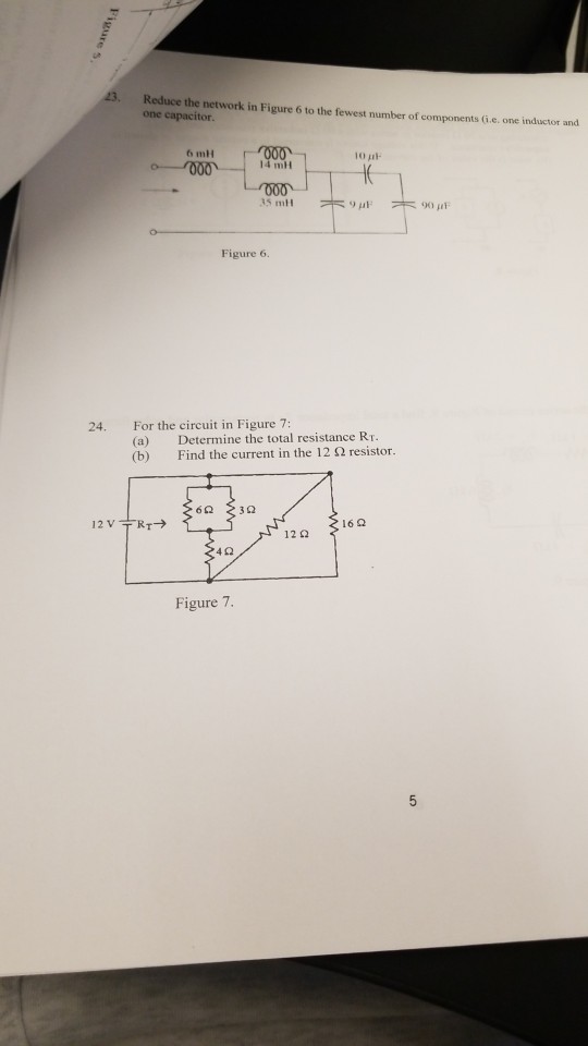 Solved Reduce the network in Figure 6 to the fewest number | Chegg.com