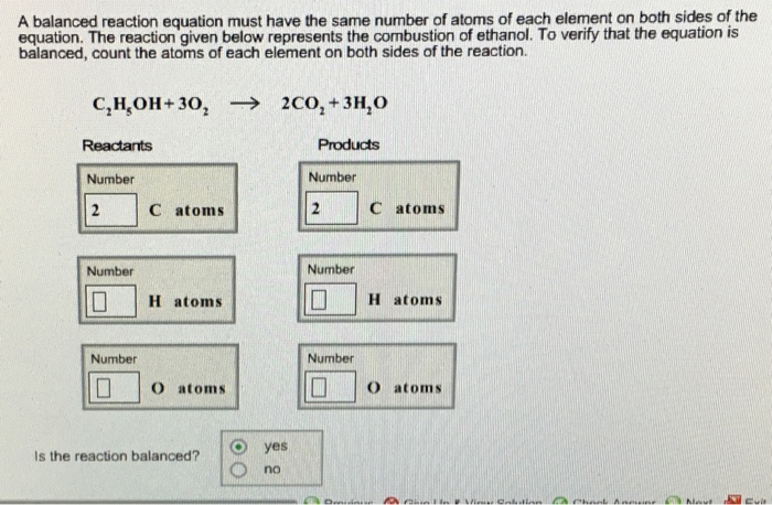 Solved A balanced reaction equation must have the same | Chegg.com