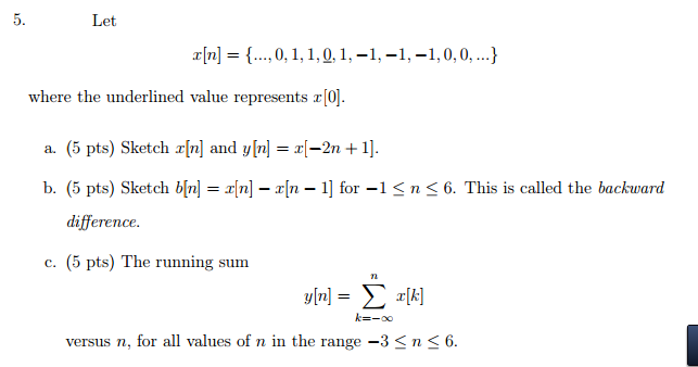 Solved Sketch the following discrete time functions | Chegg.com