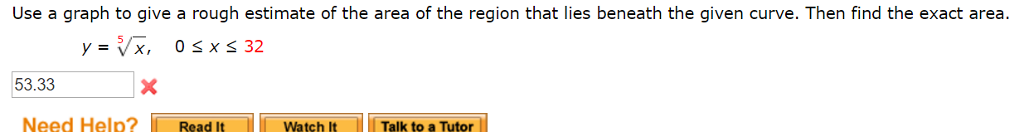 Solved Use a graph to give a rough estimate of the area of | Chegg.com