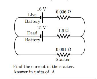 Solved A dead battery is charged by connecting it to the | Chegg.com