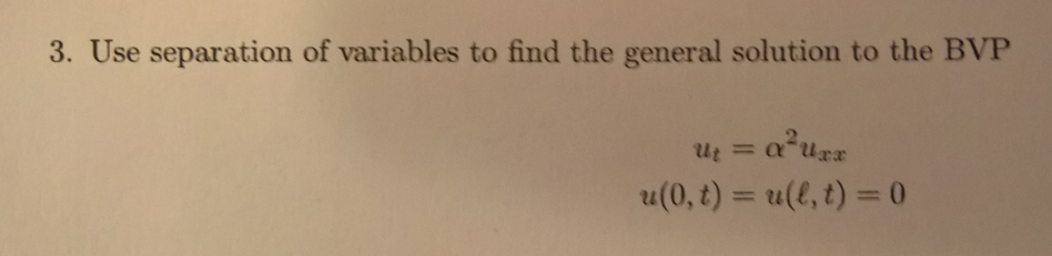 Solved Use Separation Of Variables To Find The General So 