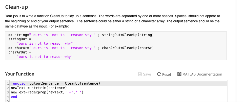 Solved Clean-up Your job is to write a function CleanUp to | Chegg.com