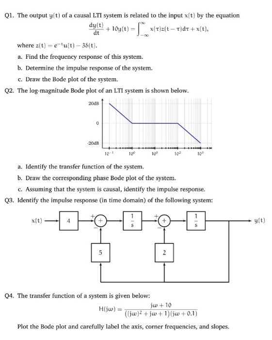 Solved The output y(t) of a causal LTI system is related to | Chegg.com