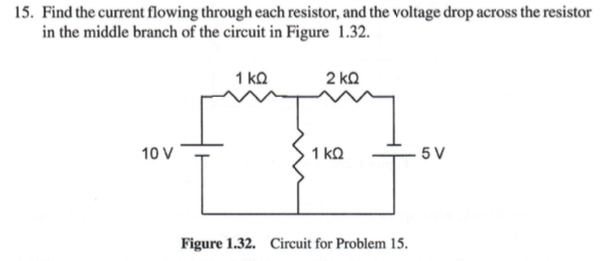 Solved Find the current flowing through each resistor, and | Chegg.com