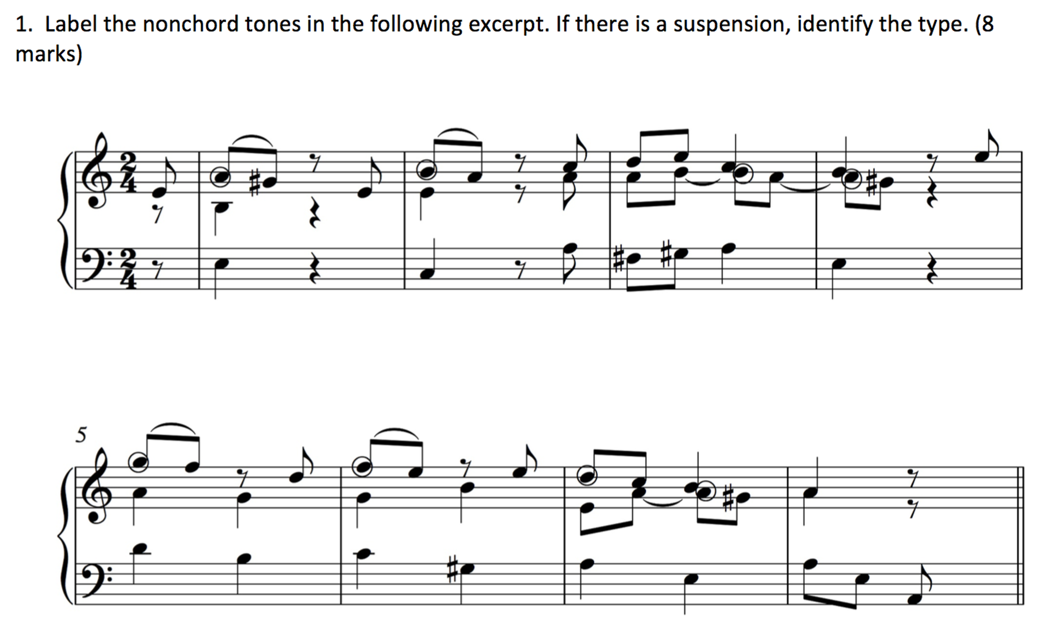 Can someone explain non chord suspension tones? : r/musictheory