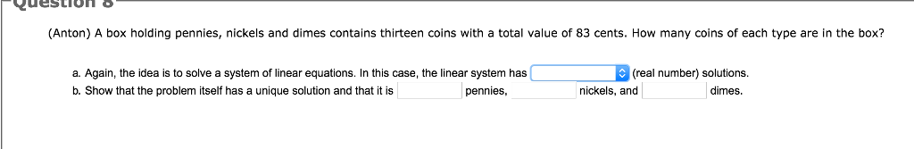 Solved A box holding pennies, nickels and dimes contains | Chegg.com