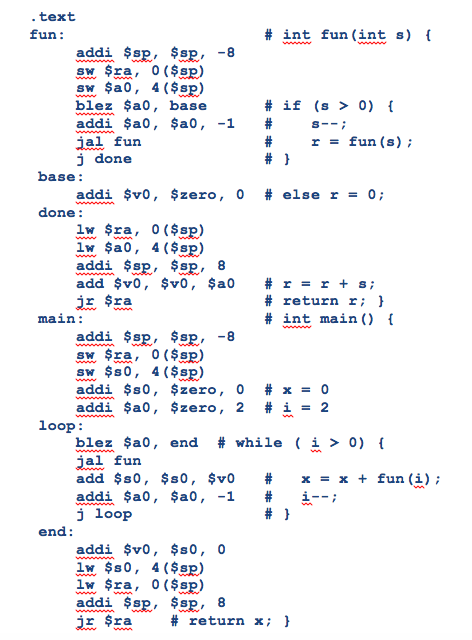 Solved Answer the following questions supposing the code | Chegg.com