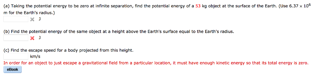 Solved (a) Taking the potential energy to be zero at | Chegg.com