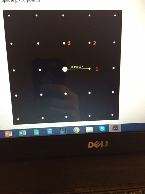 Shownhere is the electron diffraction pattern | Chegg.com