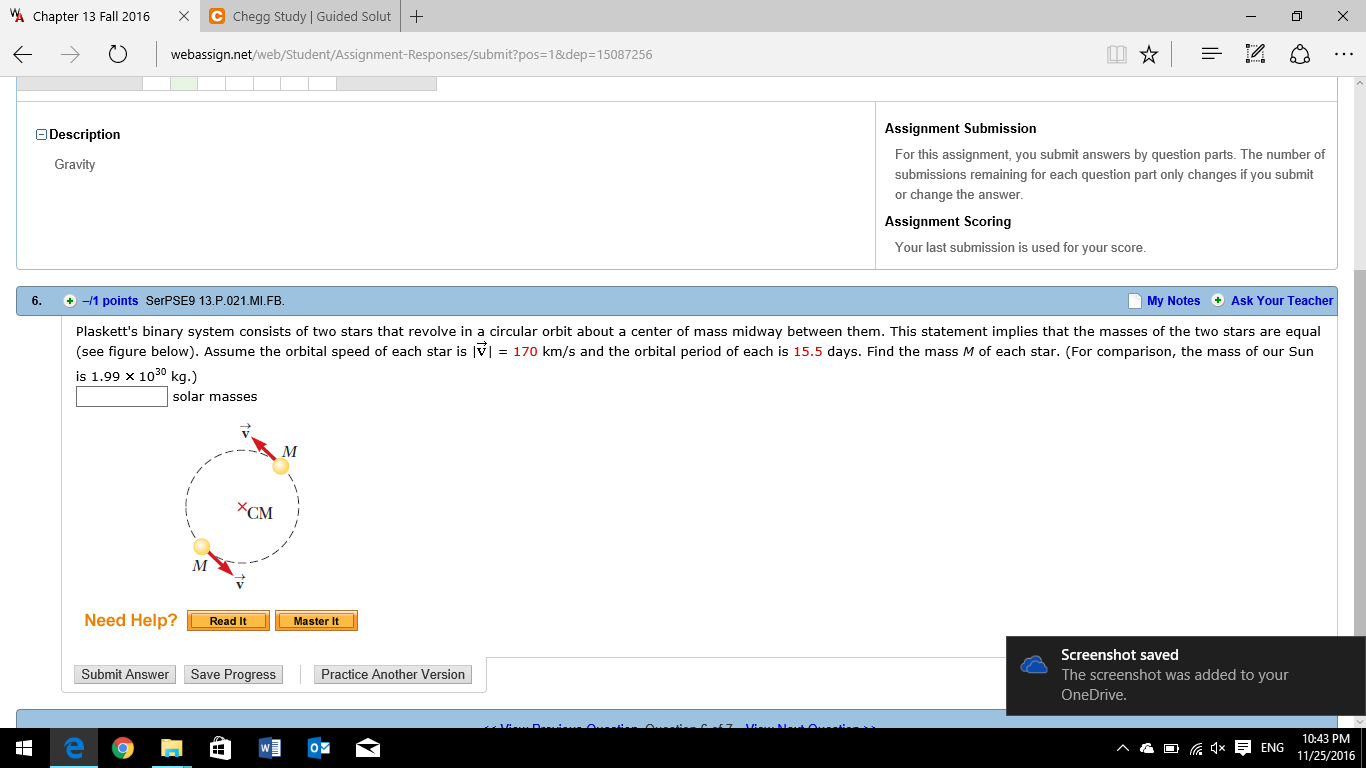 Solved Plaskett's binary system consists of two stars that | Chegg.com