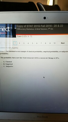 Solved Classify the statement as an example of classical | Chegg.com