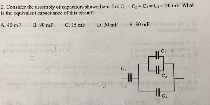 Solved Consider the assembly of capacitors shown here. Let | Chegg.com