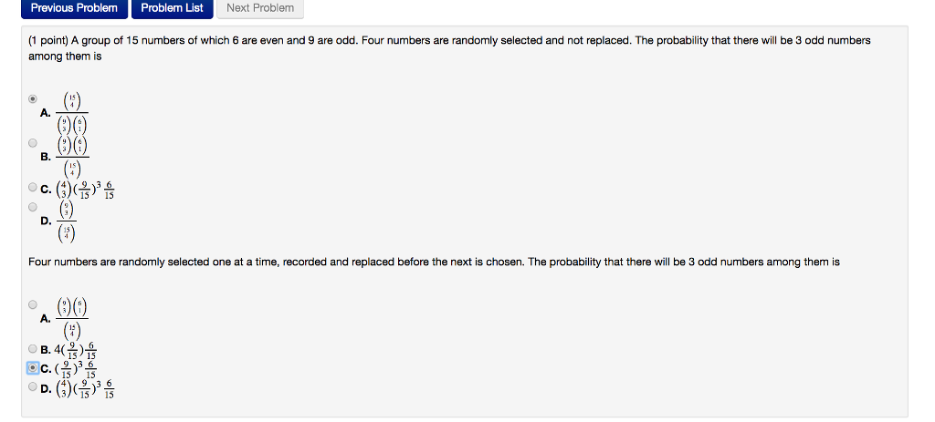 Solved Previous Problem Problem List Next Problem 1 Point 3786