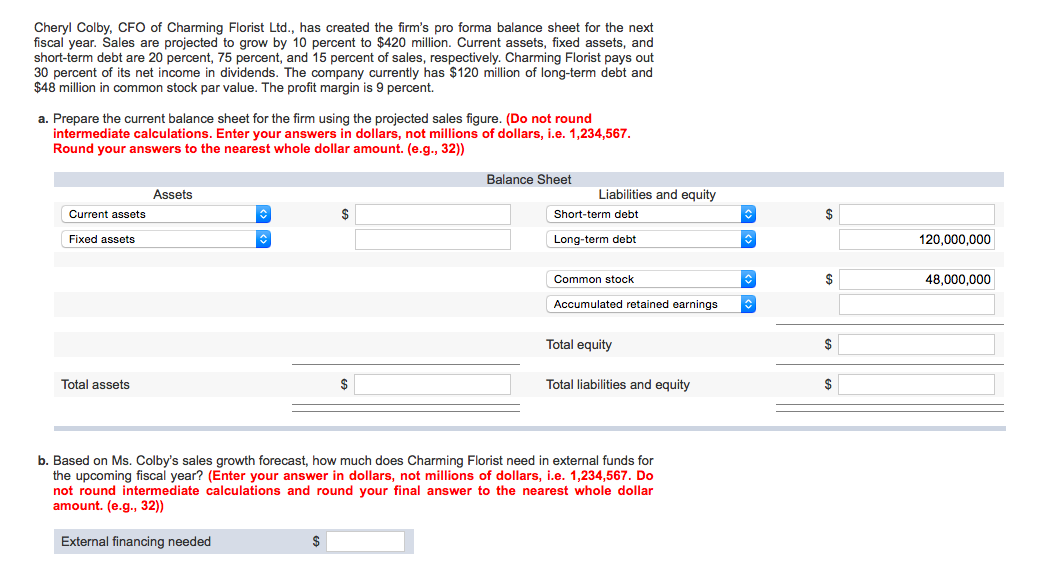 Solved Cheryl Colby, CFO of Charming Florist Ltd., has | Chegg.com