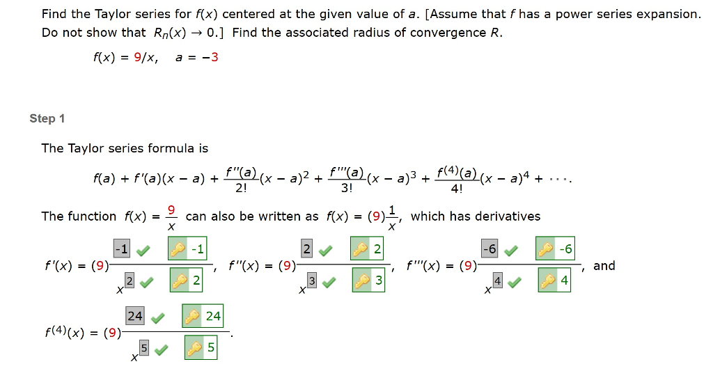 Solved Find the Taylor series for f(x) centered at the given | Chegg.com