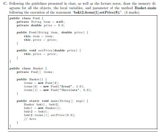 Following the guidelines presented in class, as well | Chegg.com