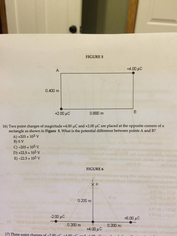 Solved Two point charges of magnitude +4.00 muC and +2.00 | Chegg.com