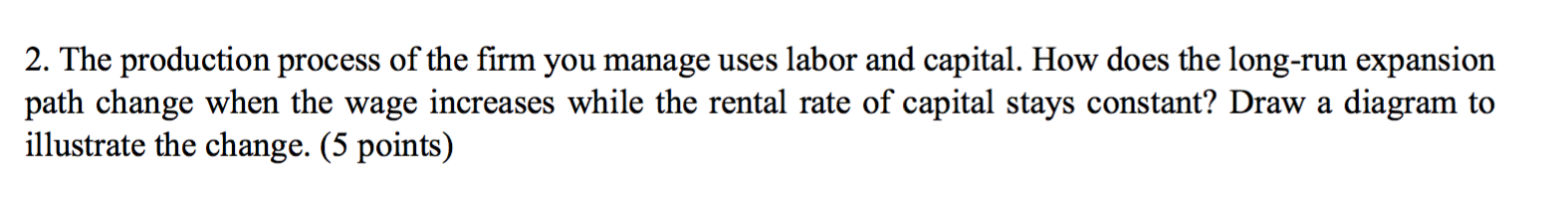 Solved Suppose that your firm's production function has | Chegg.com