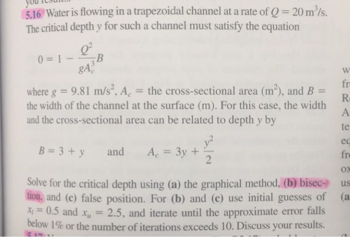 Solved using matlab can you solve part b using bisection | Chegg.com