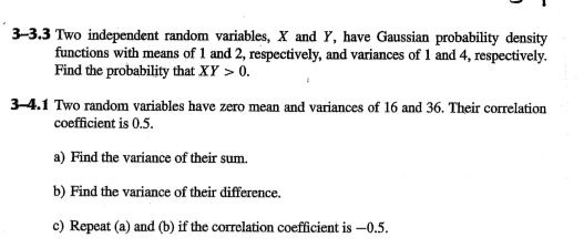 Solved 3 3 3 Two Independent Random Variables X And Y Have