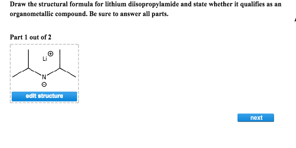 Solved Draw the structural formula for lithium | Chegg.com