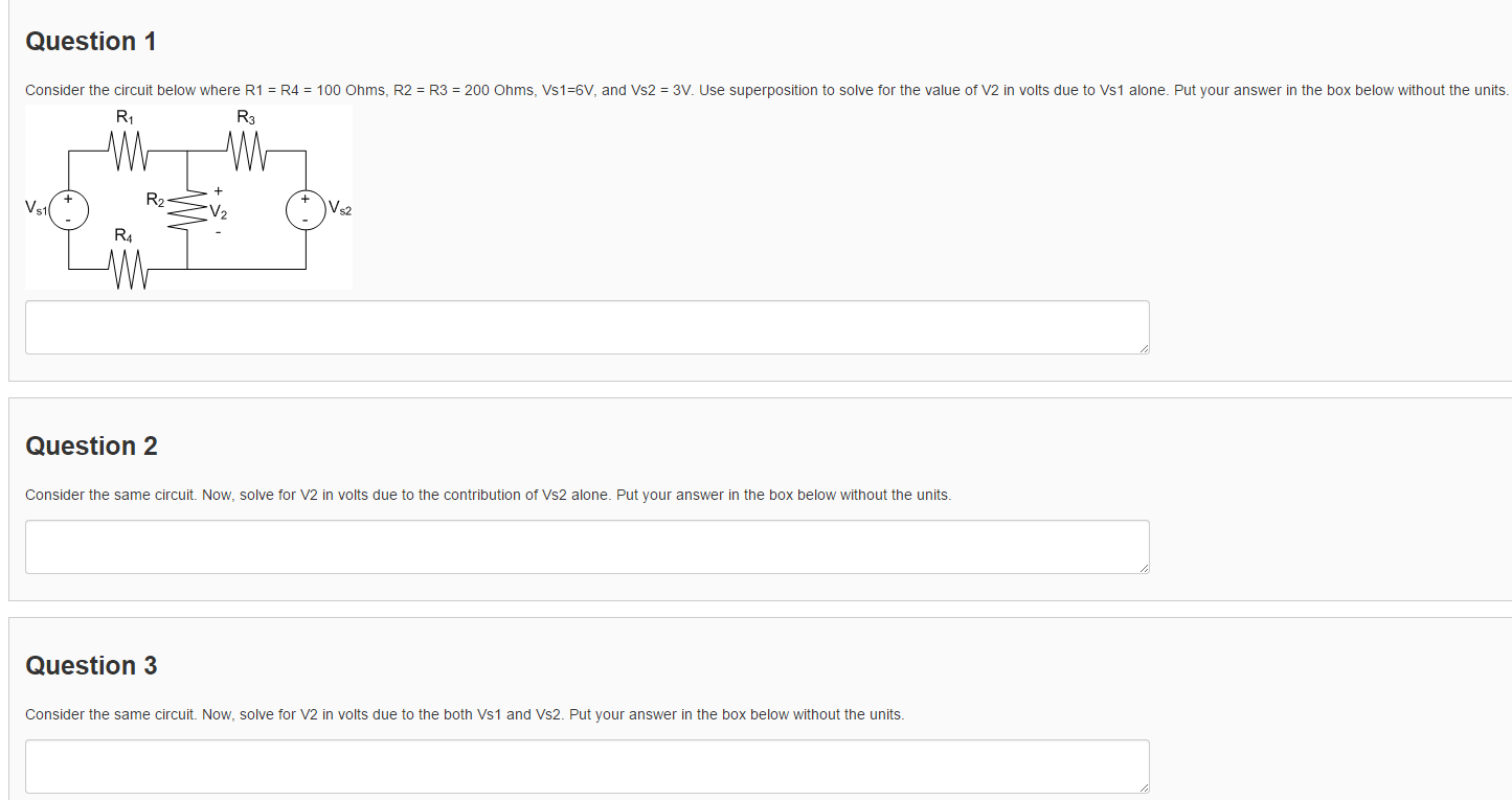 Solved Question 1 Consider the circuit below where R1 = R4 = | Chegg.com