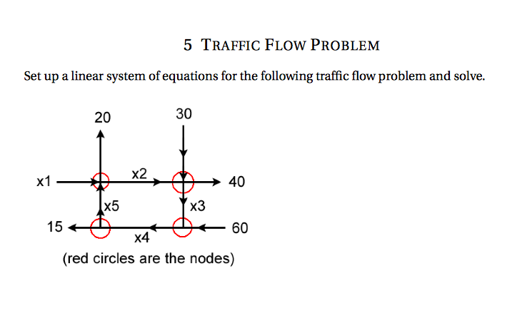Solved Set up a linear system of equations for the following | Chegg.com