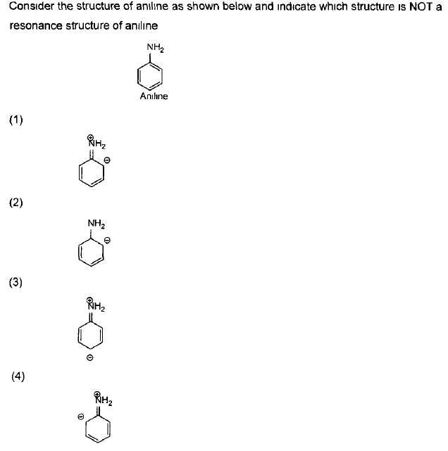 Solved Consider the structure of aniline as shown below and | Chegg.com