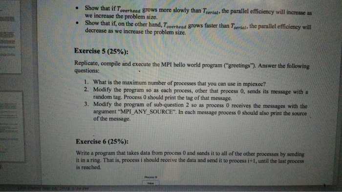 Solved Replicate, compile and execute the MPI hello world | Chegg.com Solved Replicate, compile and execute the MPI hello world | Chegg.com