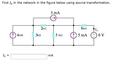 Solved Find Io in the network in the figure below using | Chegg.com