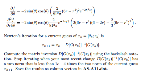 Exercise 1: Electron orbital wave function for the | Chegg.com