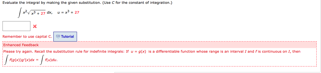 Solved Evaluate the integral by making the given | Chegg.com