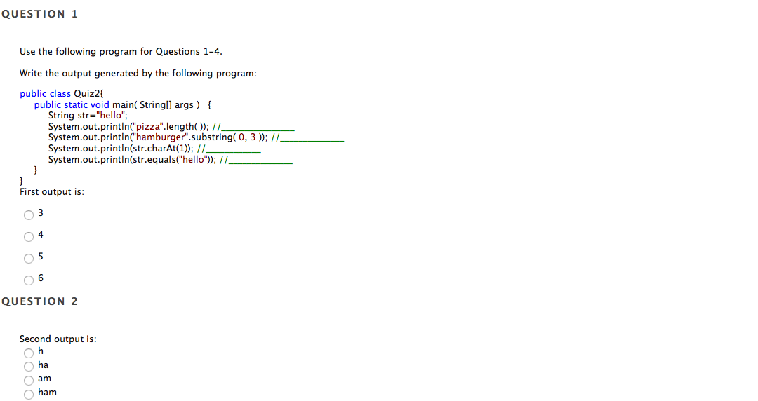 Solved Write The Output Generated By The Following Program 2351